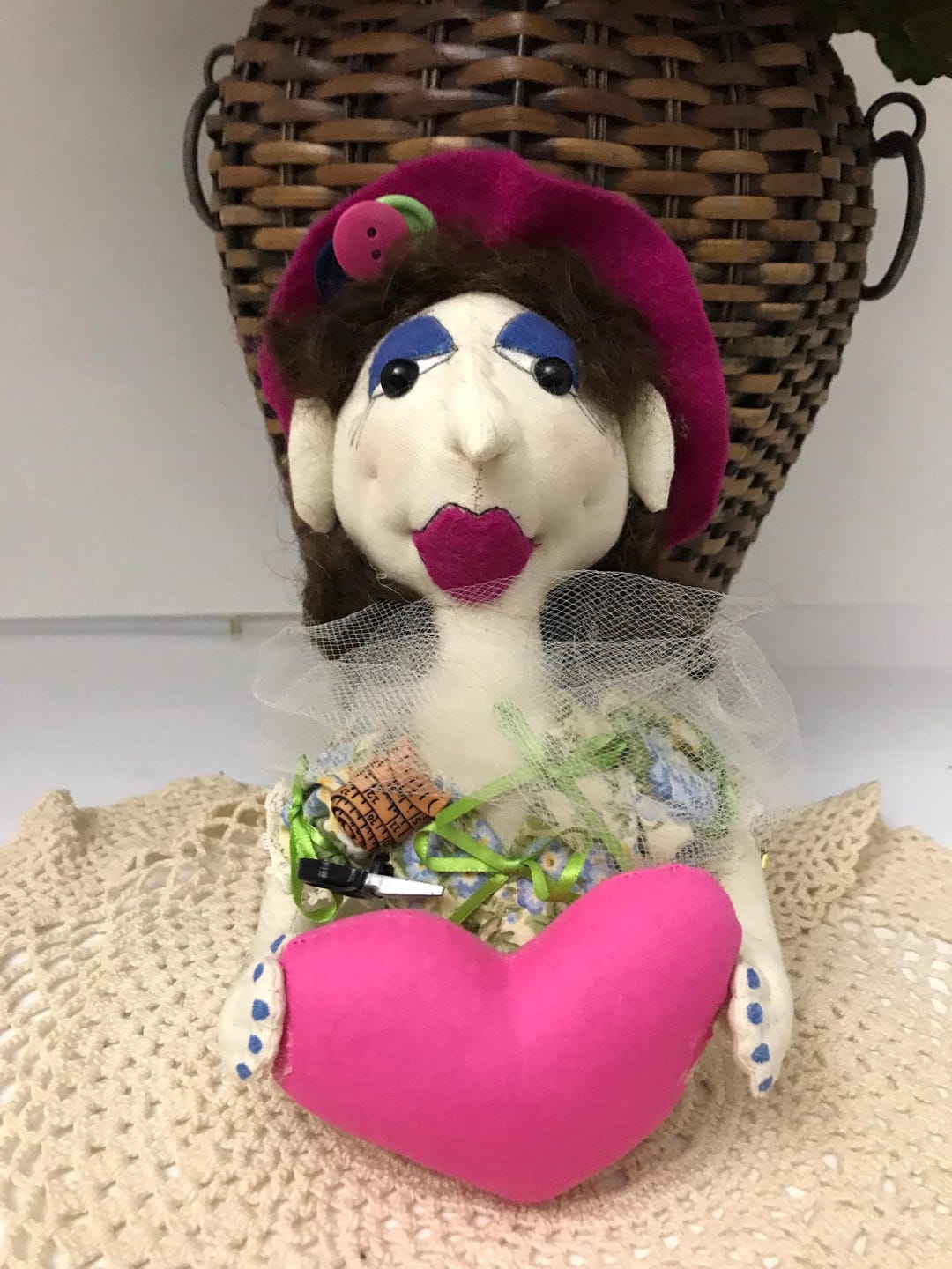 Pin Cushion Lady Doll - Etsy