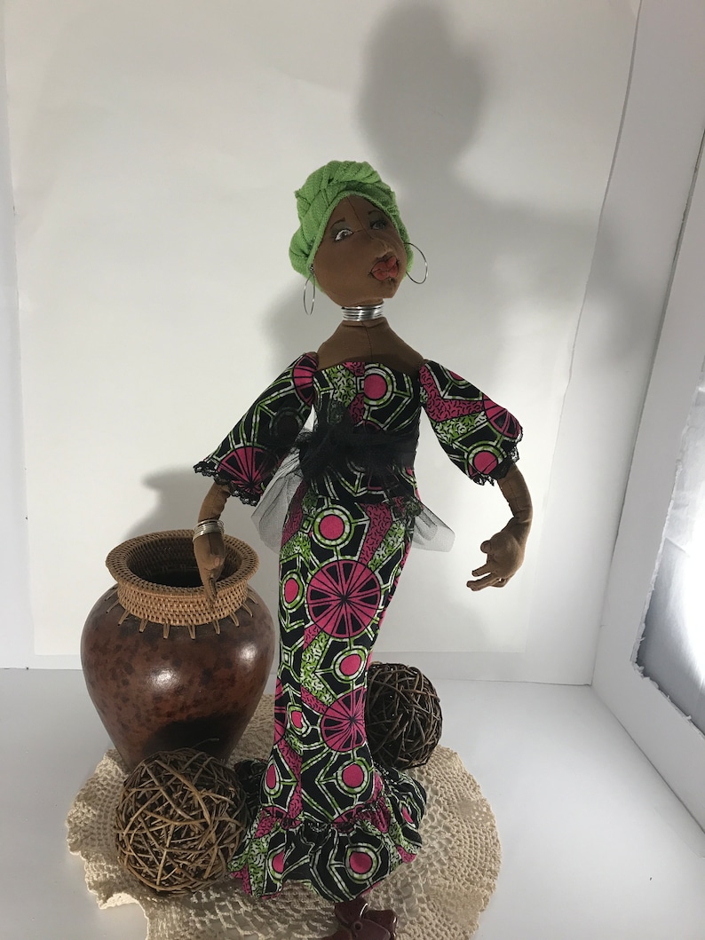 African Doll, Art Doll, Cloth Doll, Handmade Dolls, Craft Dolls, Fabric ...