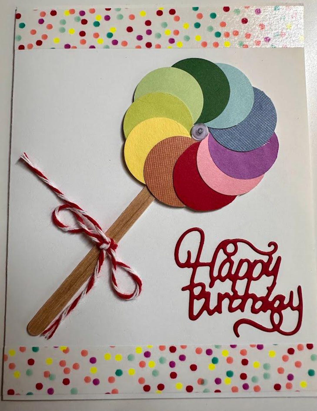 Handmade Kids Birthday Card With Lollipop - Etsy