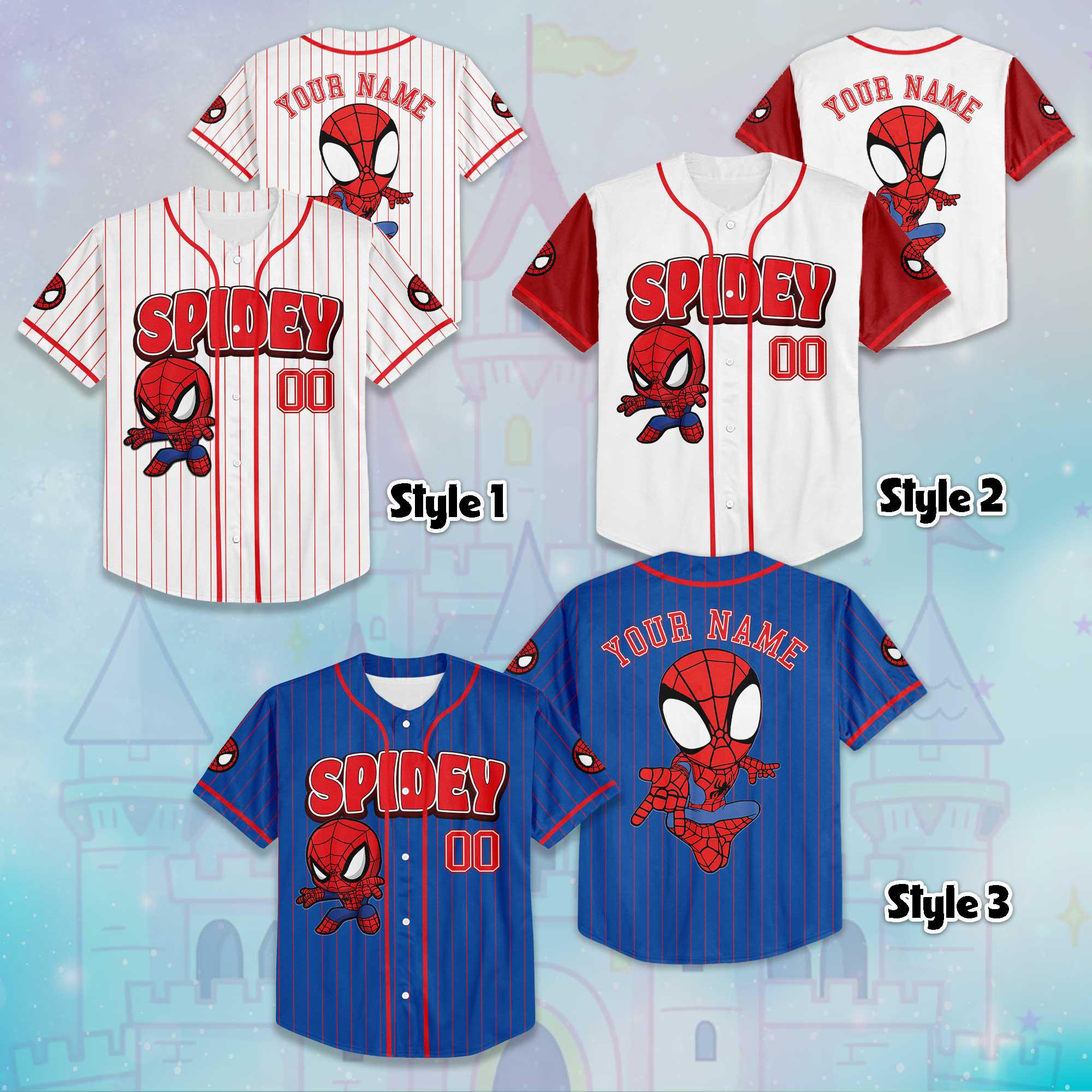 Personalized Spidey and His Amazing Friends Baseball Jersey, Disney ...