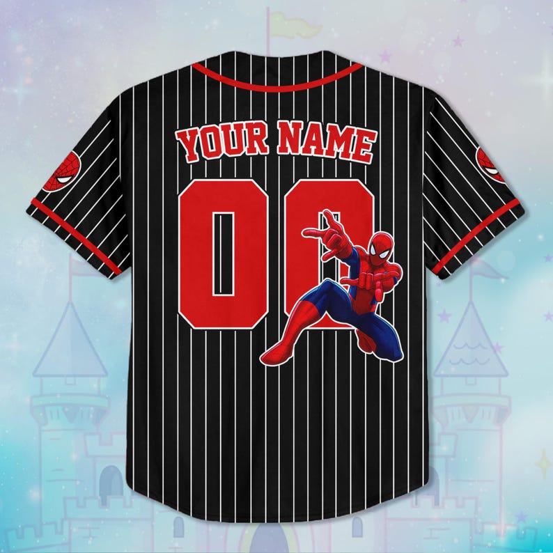 Custom Amazing Spider-man Baseball Jersey, Personalized Spider-man ...