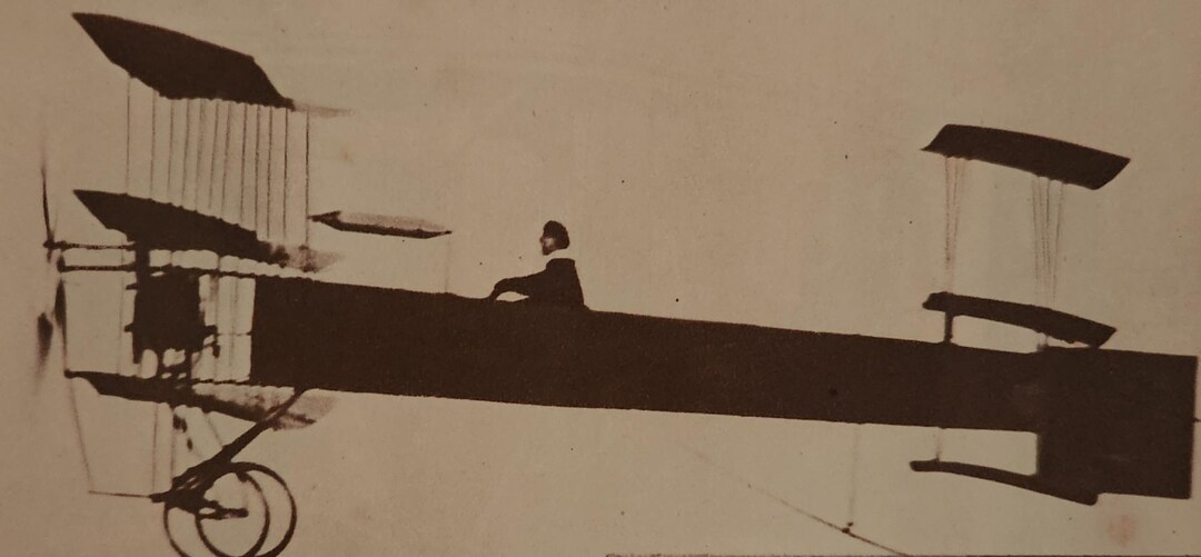 Pioneers of Flight – Vintage Aviation Photograph of Early Airplane in ...