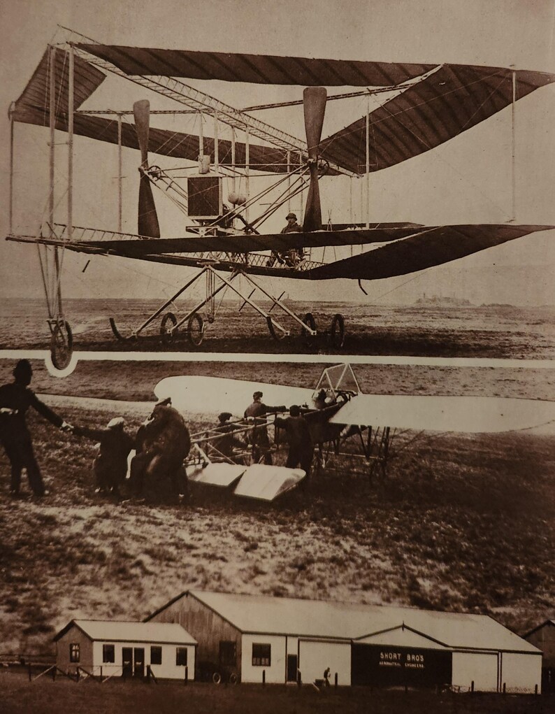 Early Days of Flight - Vintage Aircraft at Short Brothers Hangarearly ...