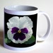 Pansy Ceramic Tile, Floral Trivet, White Flower Photograph, Gardener ...