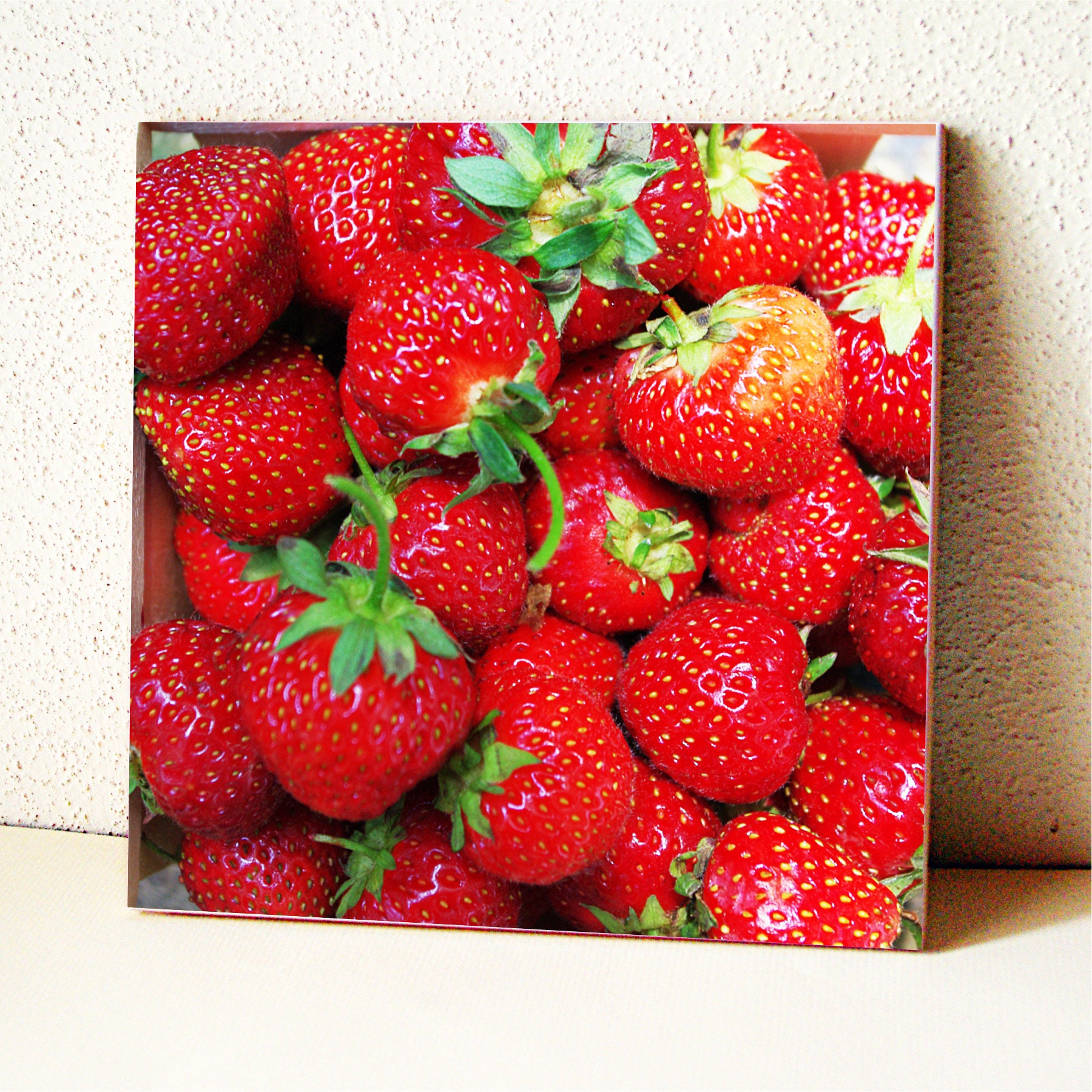 Fresh Strawberries Glass Cutting Board, Strawberry Fruit Cutting Board ...