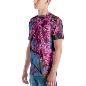 Redbud All Over Print Shirt, Floral T Shirt, Gift for Gardener, Cercis ...