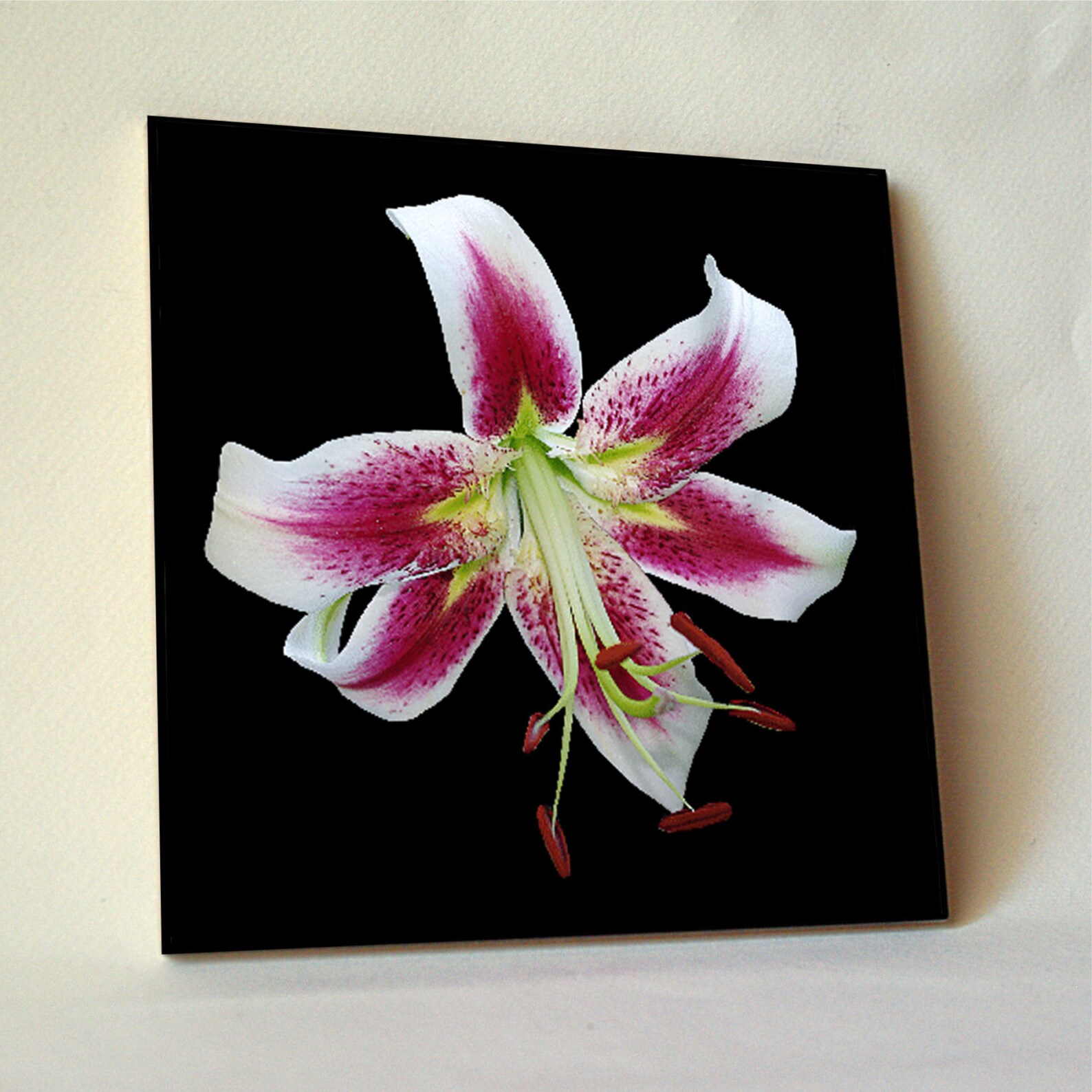 Lily Ceramic Tile Floral Trivet Lilium 'sarabande' | Etsy