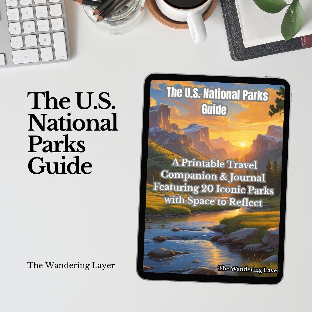 Printable U.S. National Parks Travel Journal: Adventure Scrapbook (PDF ...