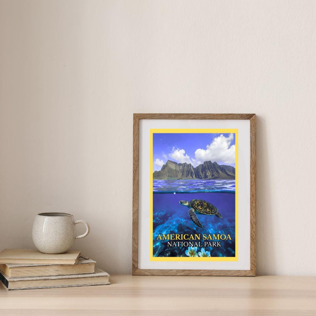 American Samoa National Park Wall Art | US National Parks Digital ...
