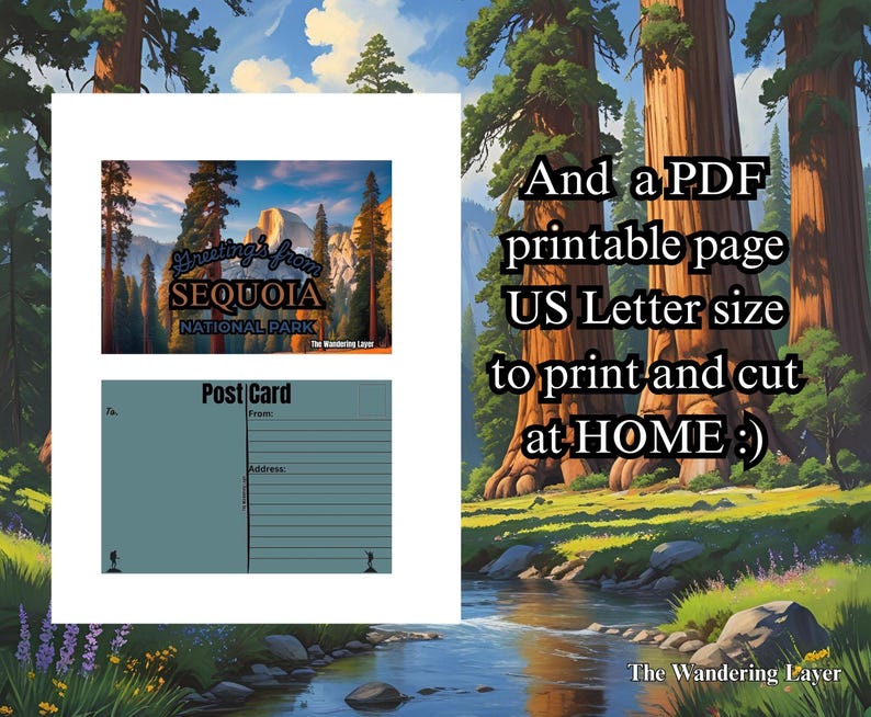 Sequoia National Park-digital Download-printable Wall Art-the Wandering ...