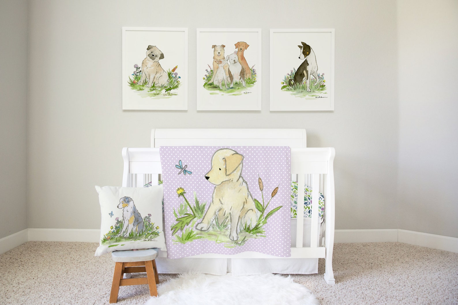 Yellow Lab Baby Blanket, Soft Minky Blanket, Fleece Blanket, Labrador ...