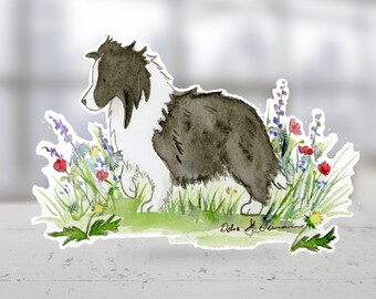 Sheltie Vinyl Sticker Rough Collie I Shetland Sheepdog - Etsy