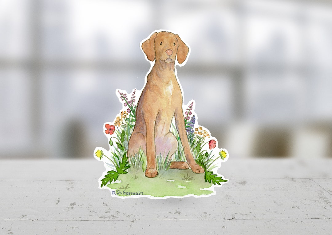 Vizsla Vinyl Sticker, Vizsla Car Decal, Die-cut Decal, Hungarian ...