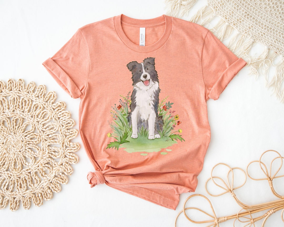 Border Collie Tee, Gift for Border Collie Lover, Cute Border Collie ...