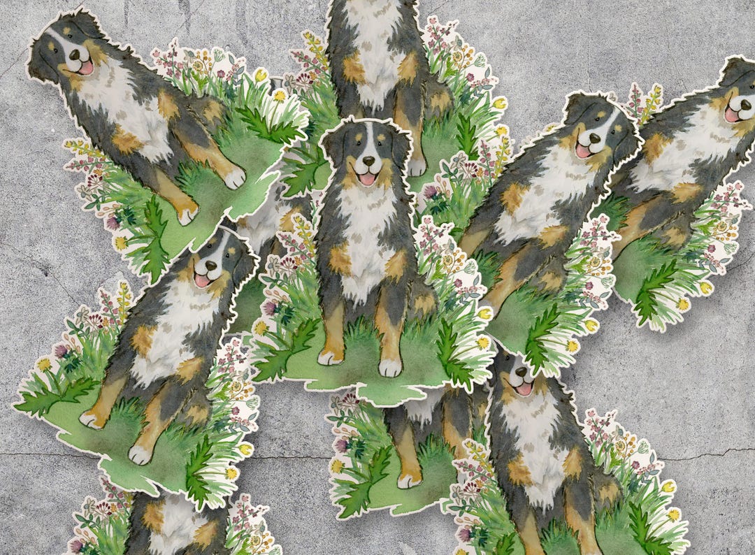 Bernese Sticker, Bernese Mountain Dog Car Decal, Berner Sticker ...