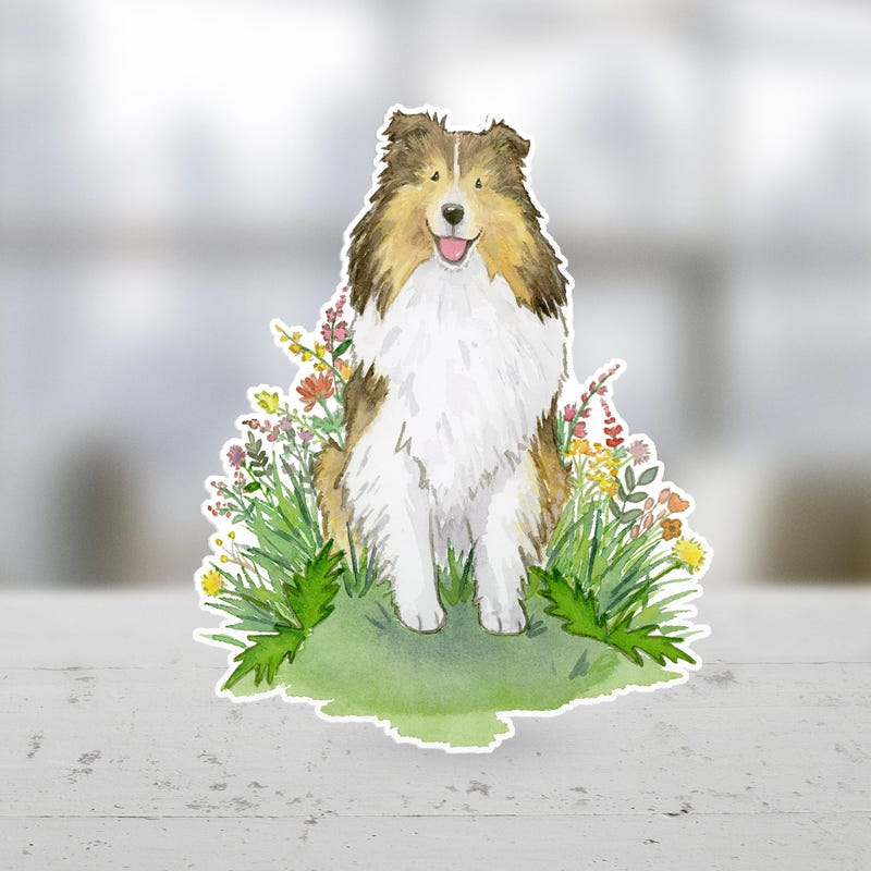 Sheltie Stickers - Etsy