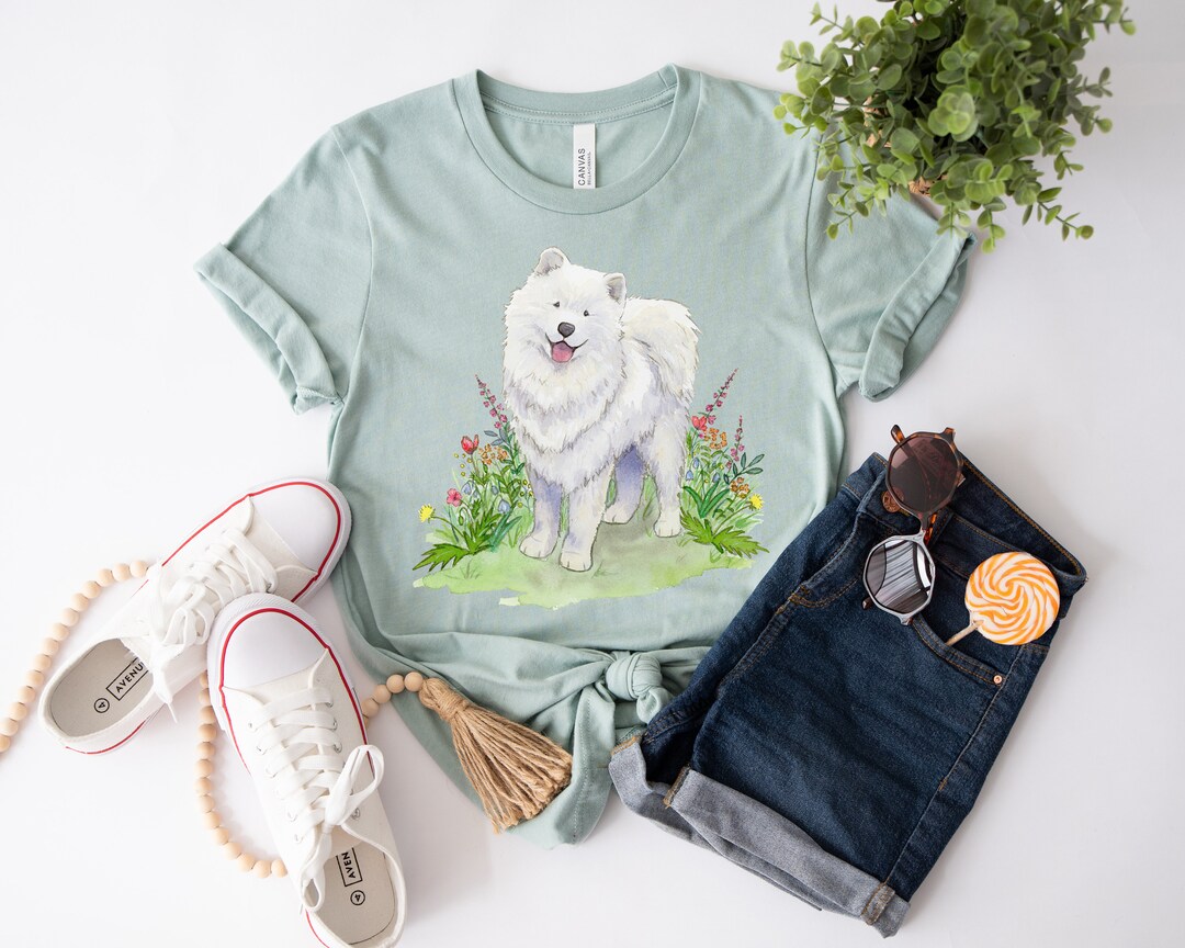 Kids Samoyed Tee, Gift for Samoyed Lover, Cute Samoyed Shirt, Samoyed ...