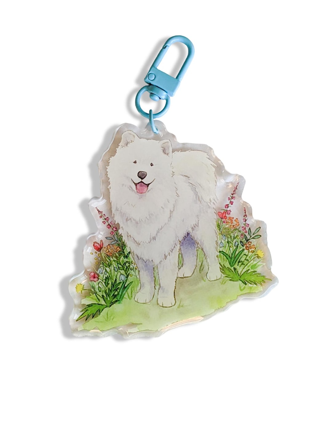 Samoyed Keychain, Samoyed Gift, Samoyed Keyring, Samoyed Lover Gift ...