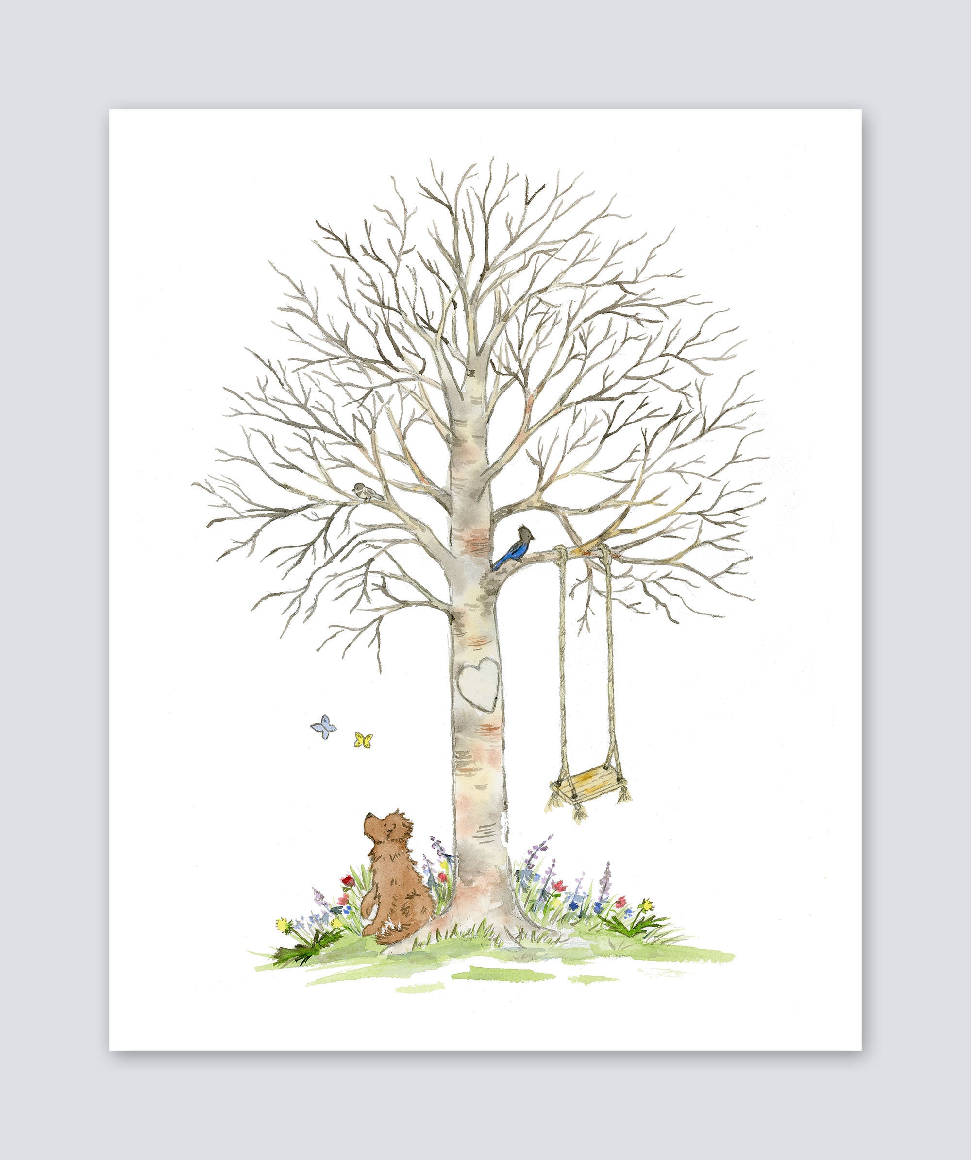 Fingerprint Tree, Printable, Teacher Gift, Guestbook, Baby Shower ...