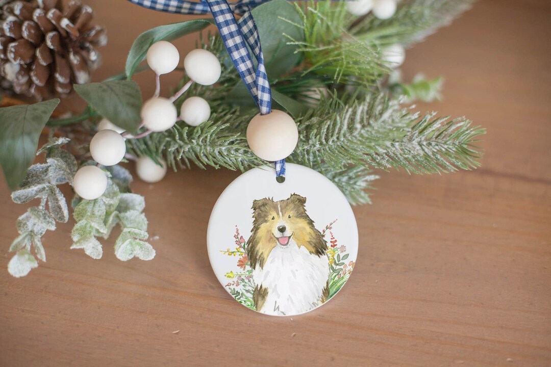 Sable Sheltie Ornament, Sheltie Gifts, Sheltie Christmas, Dog Name ...