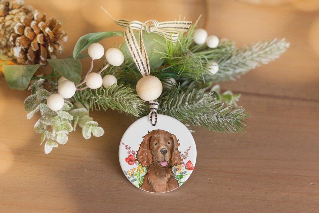 Personalized Irish Setter Ornament, Irish Setter Gift, Irish Setter ...