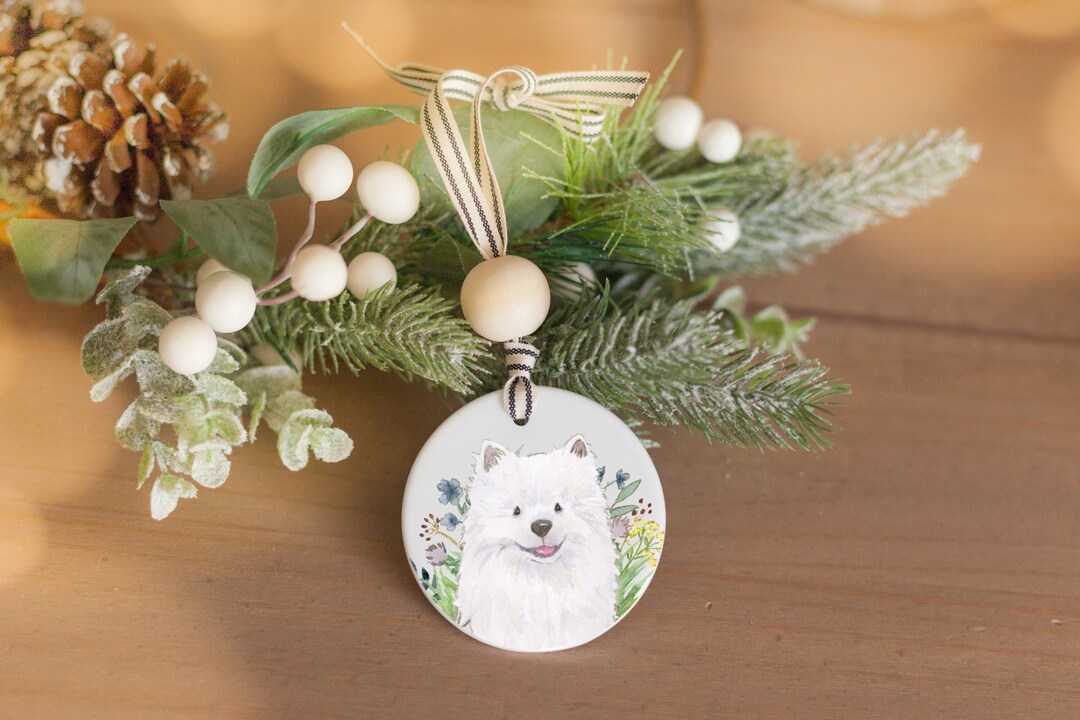 American Eskimo Ornament, American Eskimo Gift, Japanese Spitz, Dog ...