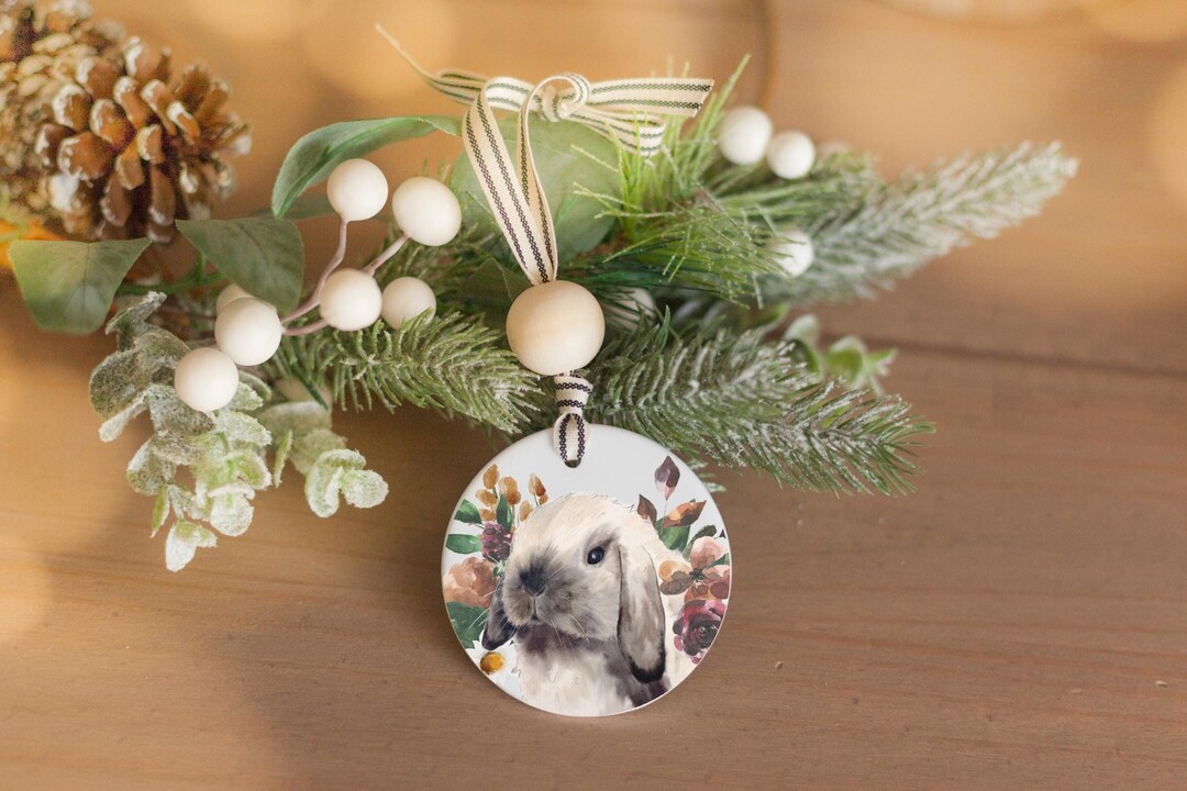 Personalized Holland Lop Ornament, Sable Point Holland Lop, Bunny Lover ...