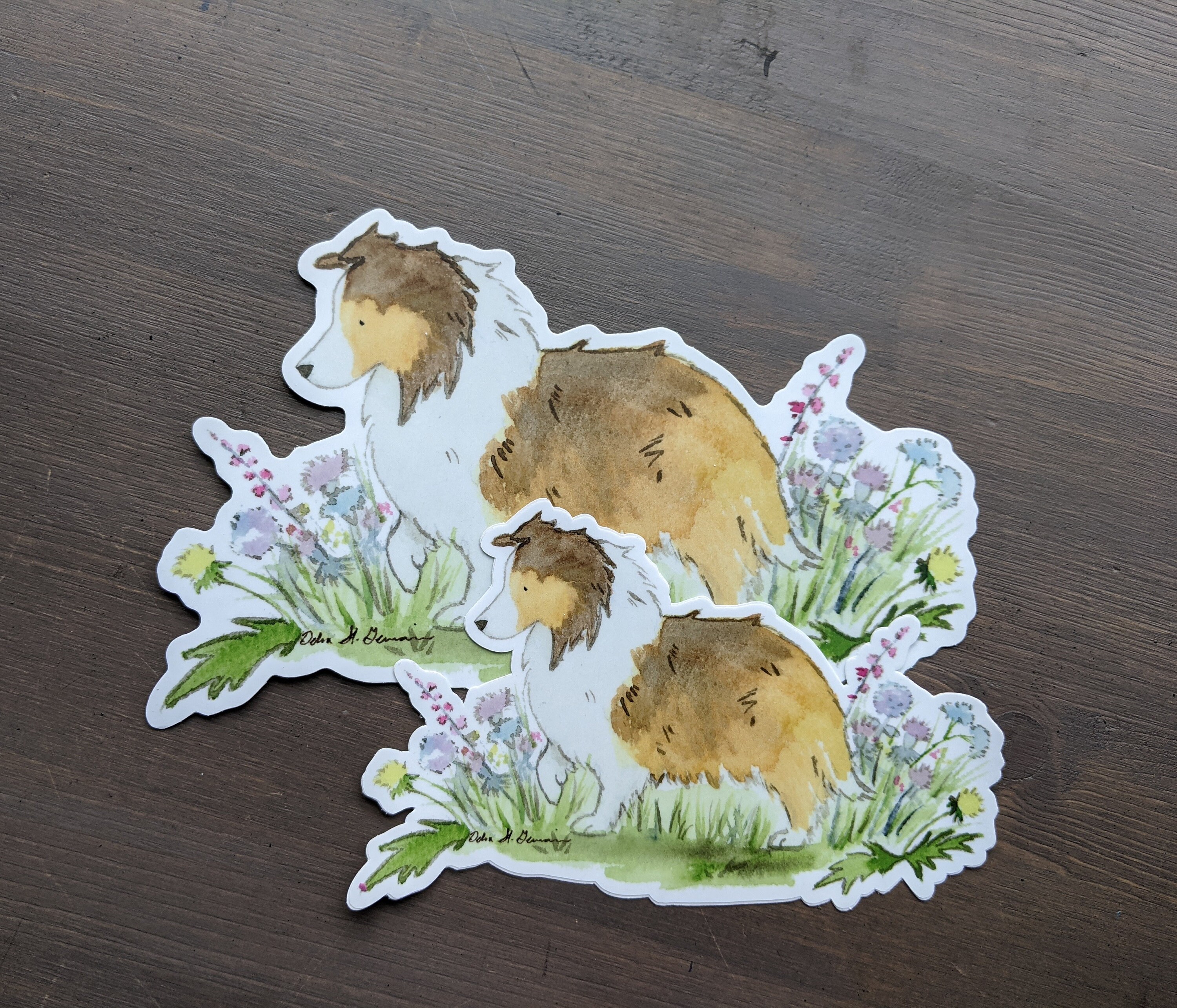 Shetland Sheepdog Sticker Sable Sheltie Sticker Die-cut - Etsy