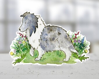 Sheltie Vinyl Sticker Rough Collie I Shetland Sheepdog - Etsy