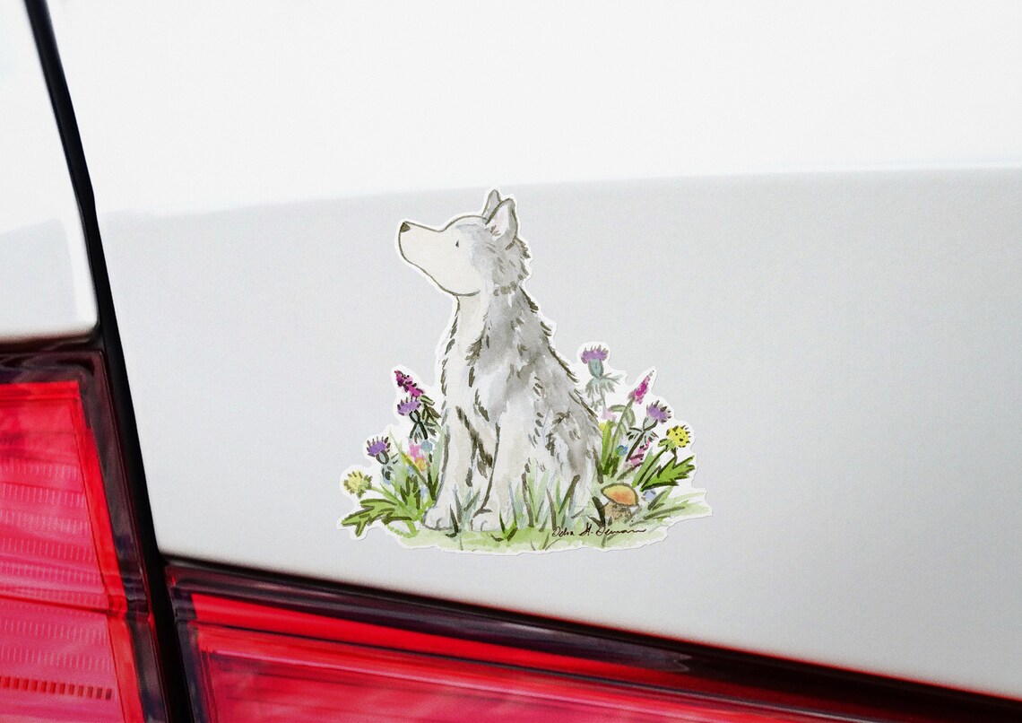 Husky Vinyl Sticker Siberian Husky Car Decal Die-cut Decal - Etsy