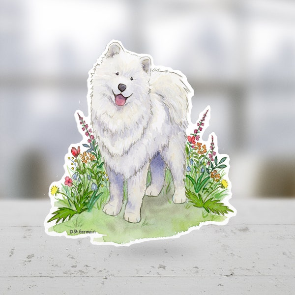 Samoyed Car Decal - Etsy