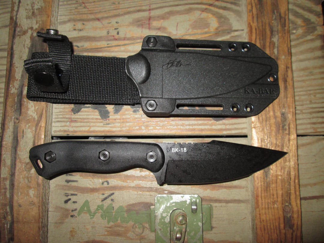 Ka-bar Bk18 Fixed Blade Knife - Etsy