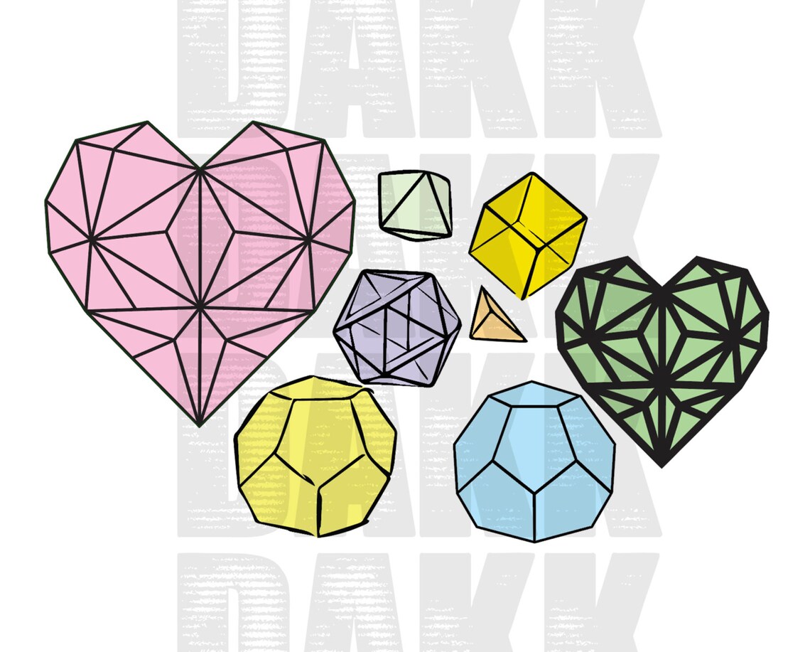 Geo Shape PNG and SVG Files - Etsy