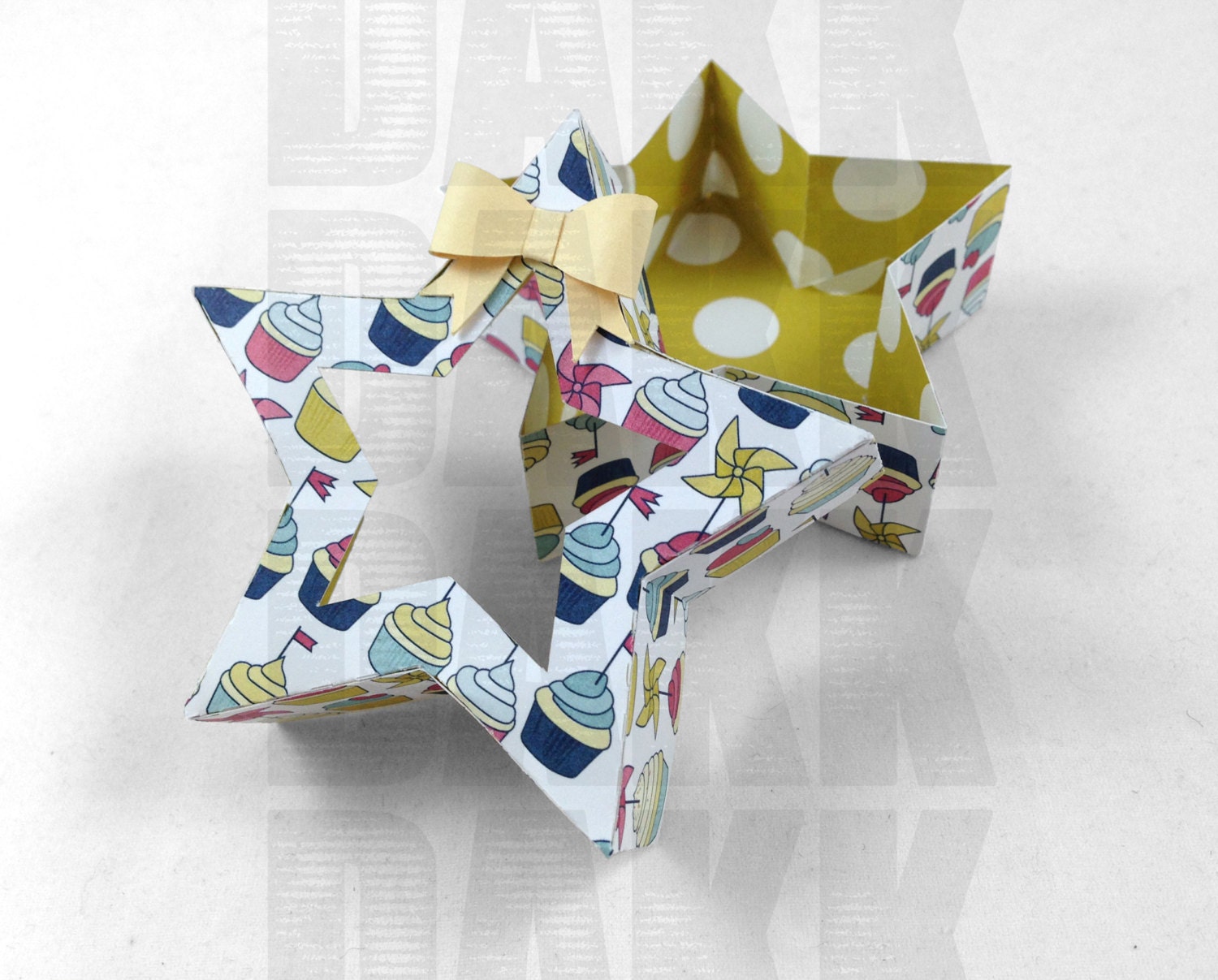 3D Star Box SVG and PNG Files | Etsy