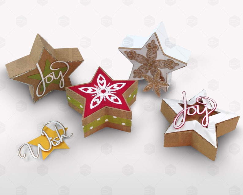 3D Star Box SVG and PNG Files - Etsy Canada