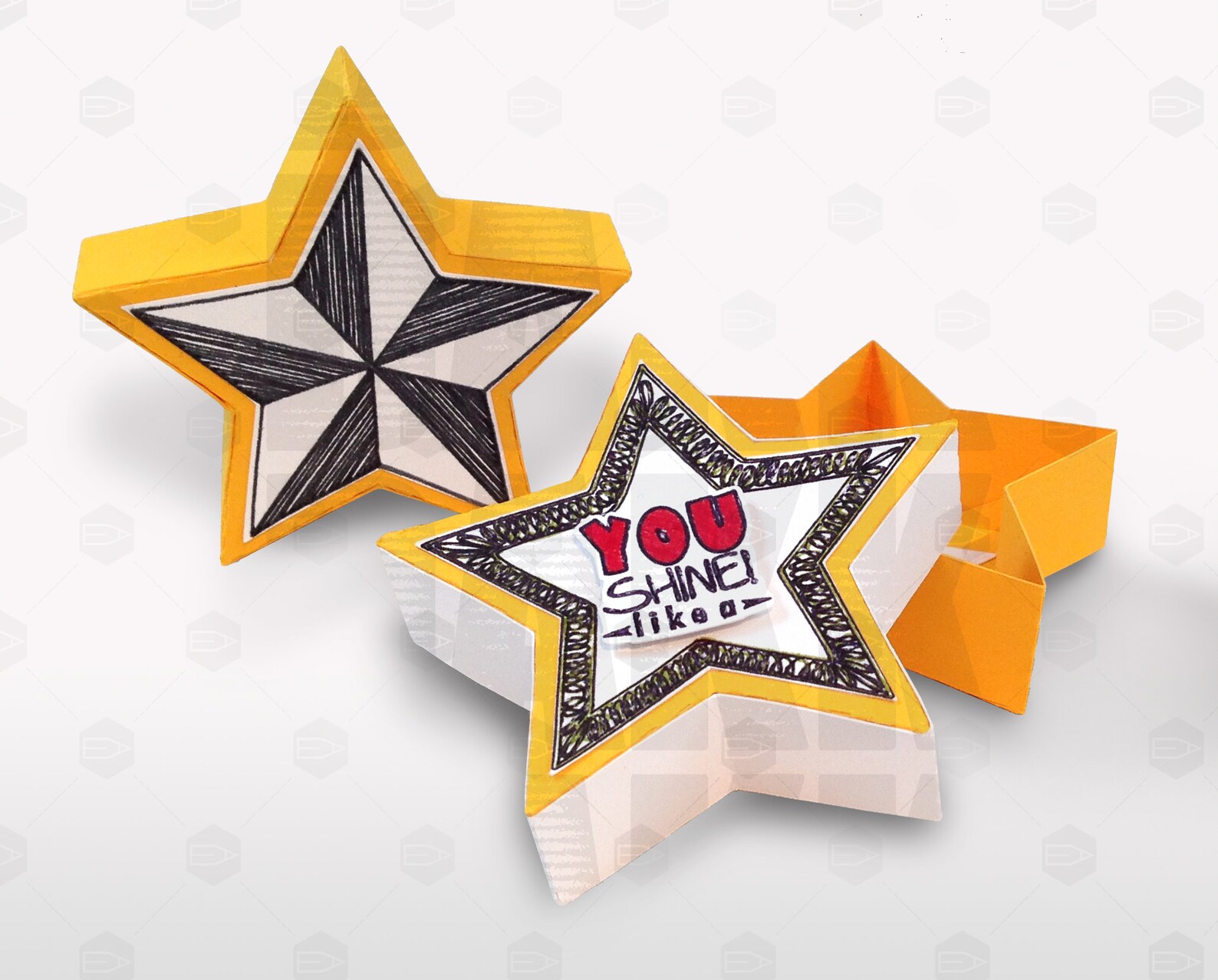 3D Star Box SVG and PNG Files - Etsy Canada