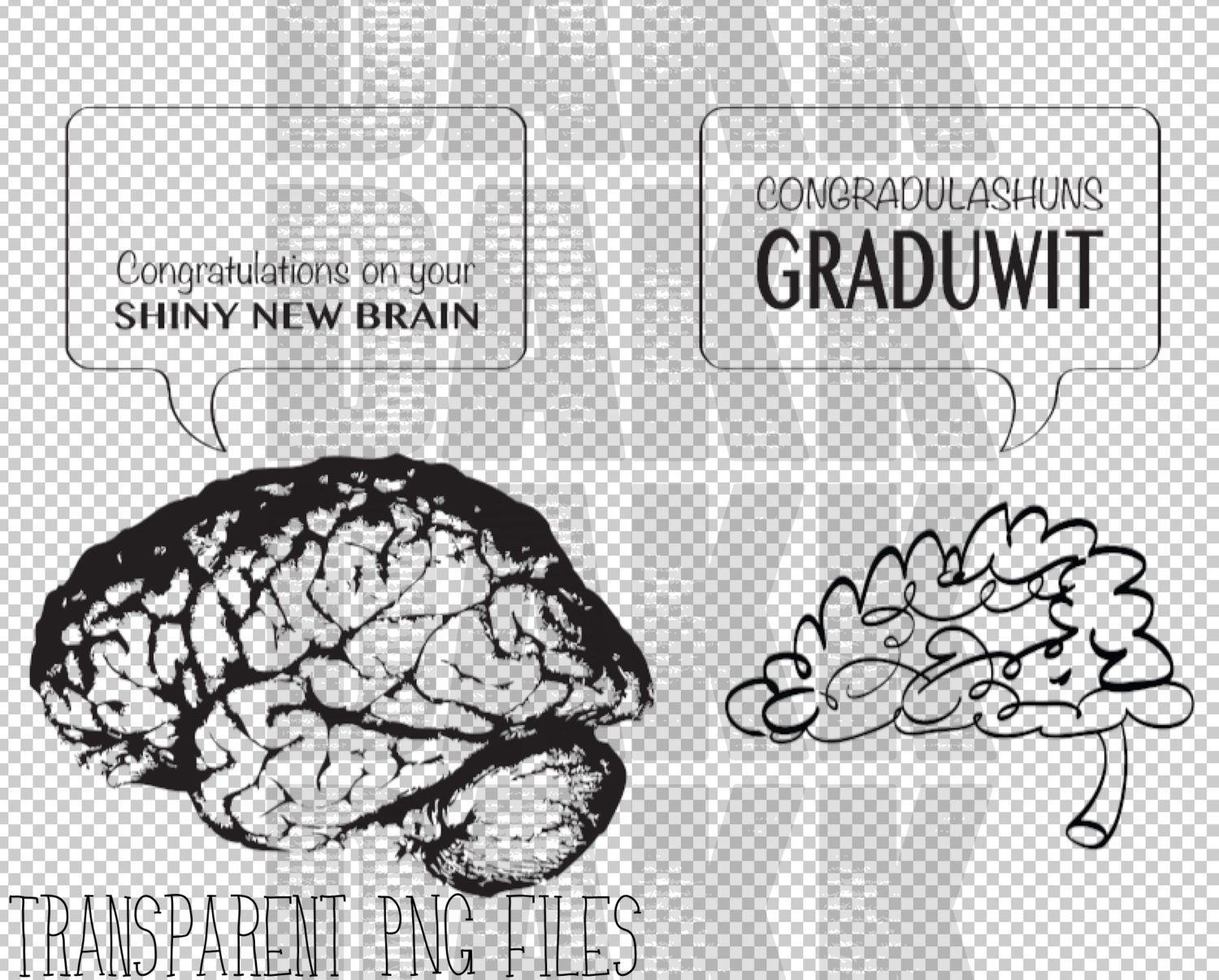 Graduation Brain PNG, JPG and SVG Files - Etsy
