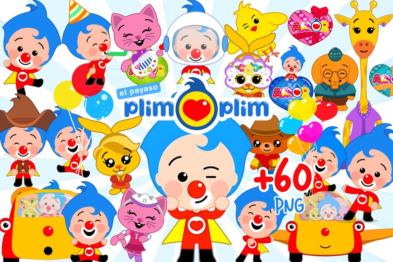 Paquete De 60 Imágenes Png De Plim Plim Descarga Digital De Imágenes