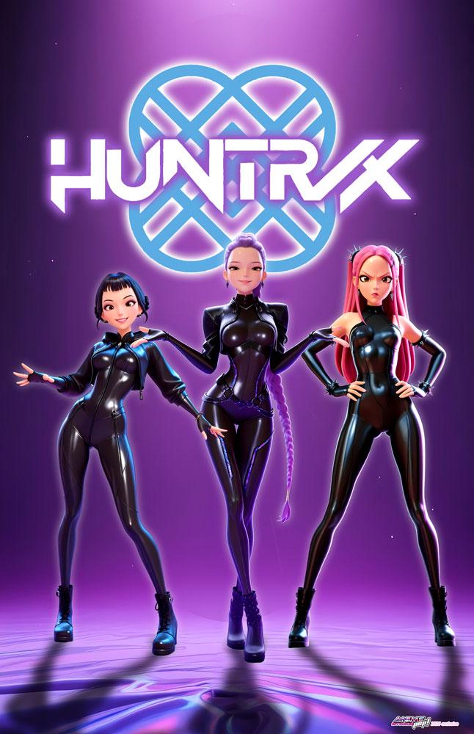 COMING SOON Huntrix Wall Scroll – Zoey, Rumi & Mira Anime Art | Satin ...