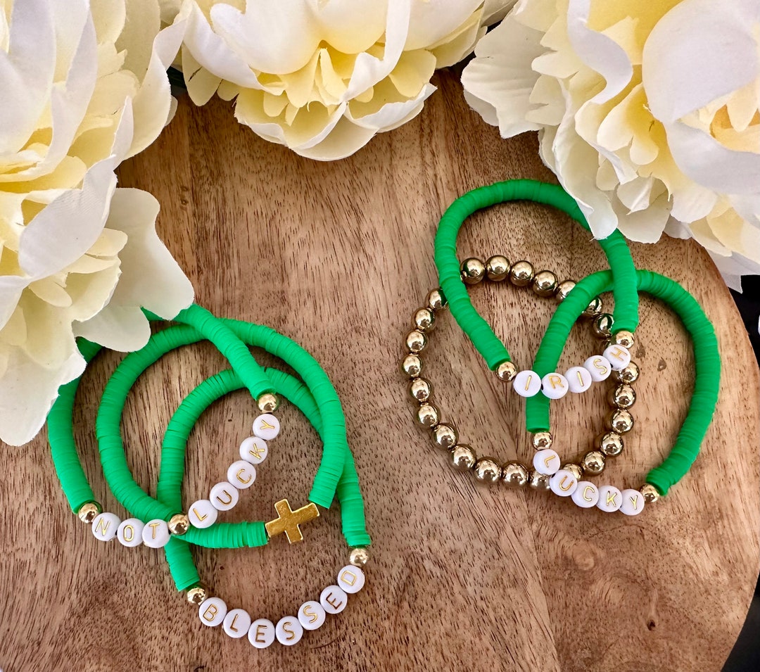 St. Patrick’s Day Bracelet Stack - Set of 3 - Etsy