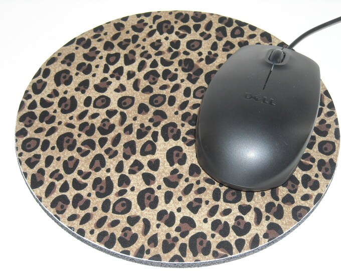 Mouse Pad/ Mousepad/ Mat Round Computer Mouse Pad-leopard - Etsy