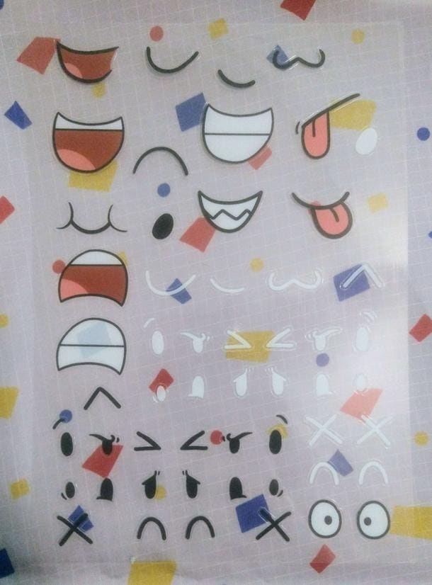 Object Show Faces - Transparent Sticker Sheet - Etsy