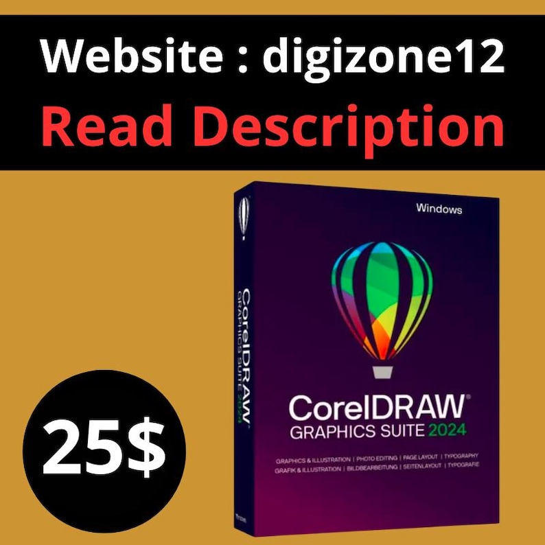 Coreldraw Graphics Suite 2024 WINDOWS ONLY, Lifetime Version - Etsy