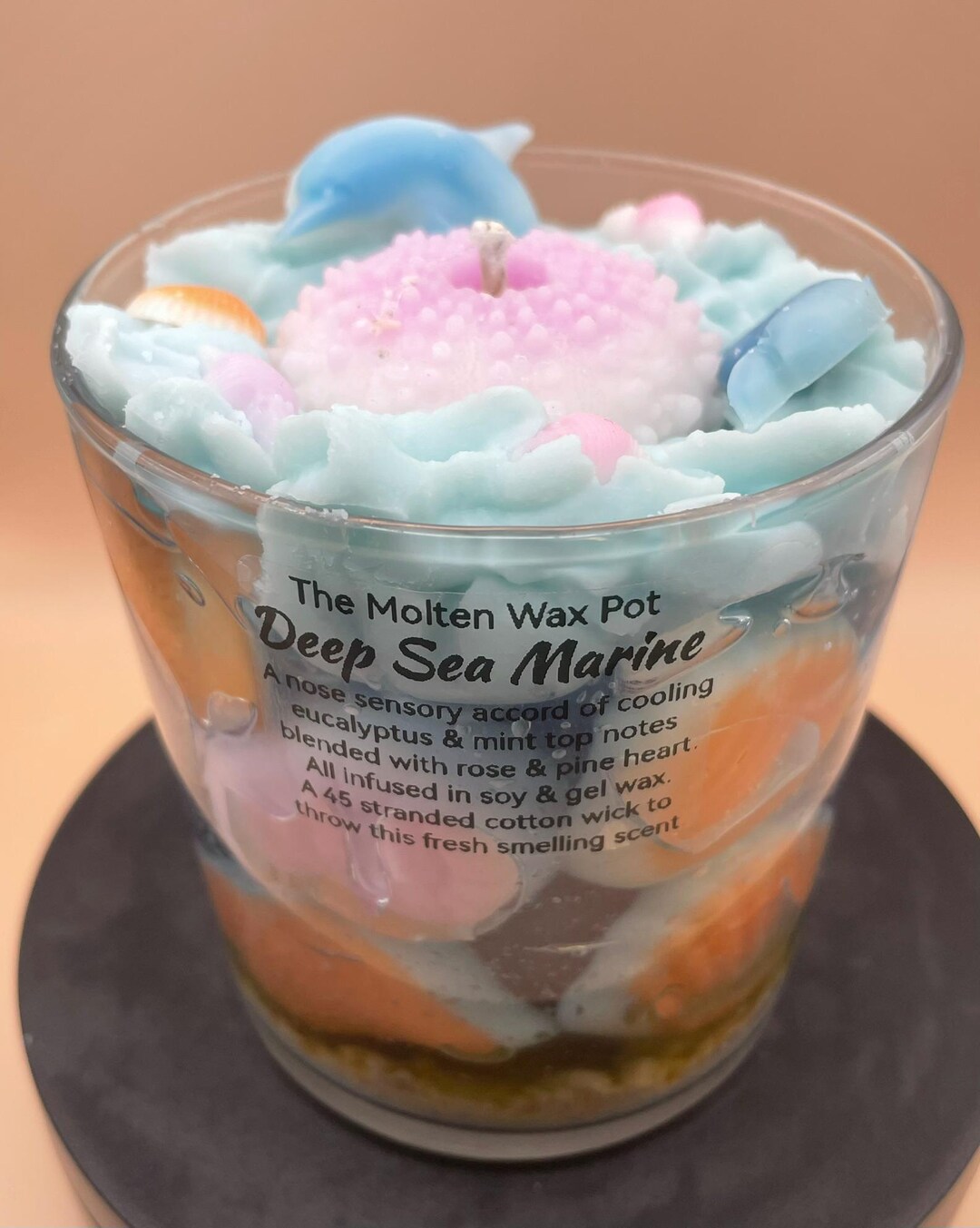 Deep Sea Marine Candle - Realistic Soy and Gel Candle Gift, Soy Wax ...