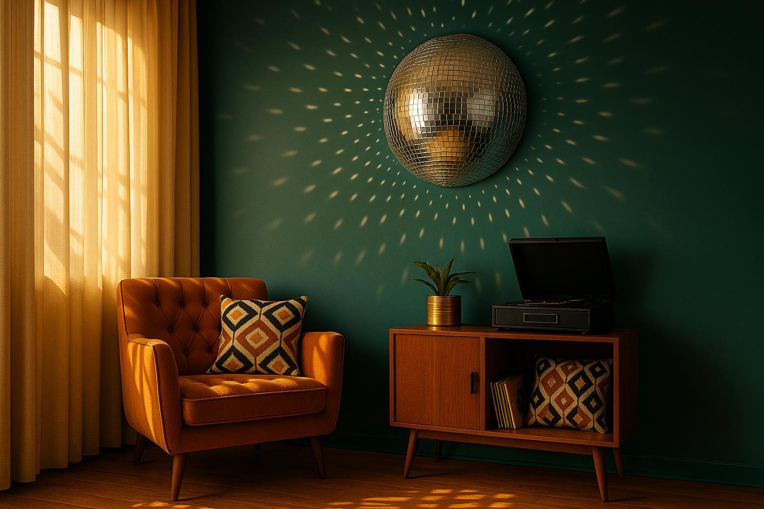 Mirror Tile Disco Ball Wall Decor: 70s Retro Party Vibe - Etsy UK