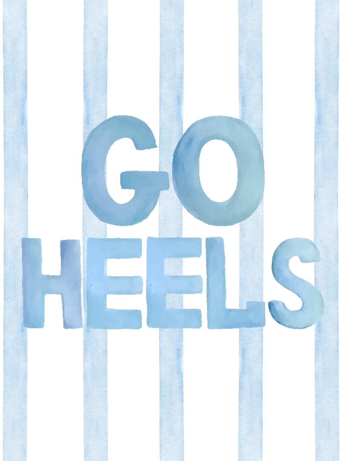 UNC Chapel Hill Watercolor – College Wall Art – Digital Download - Etsy