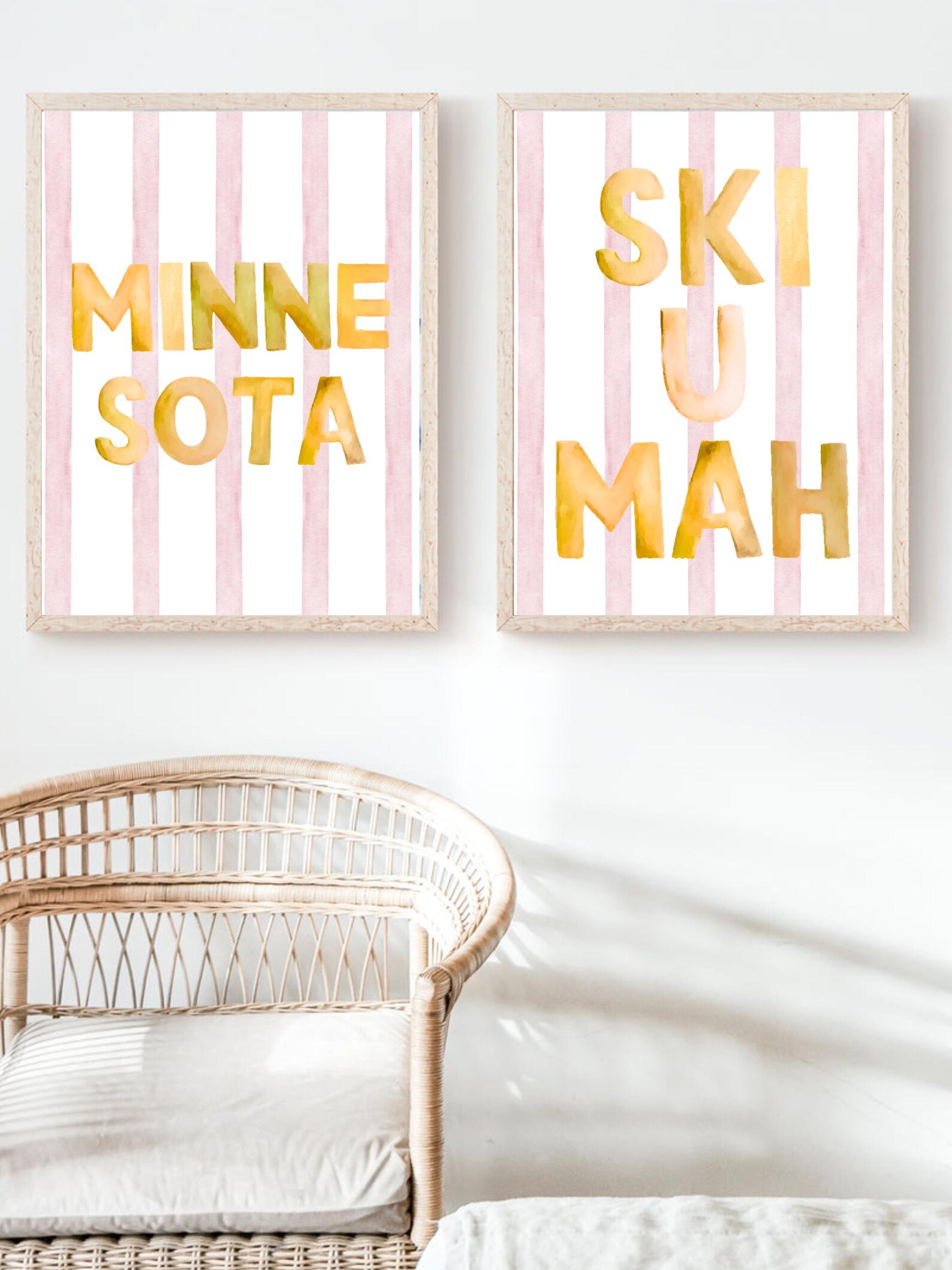 Set of 2 Custom Watercolor University of Minnesota Prints – U of M ...