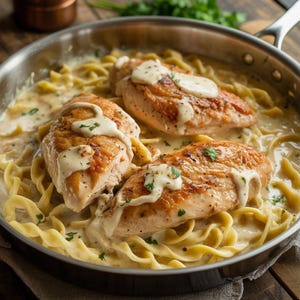 BEST RECIPE for One-pan Chicken With Buttered Noodles | Comfort Food ...