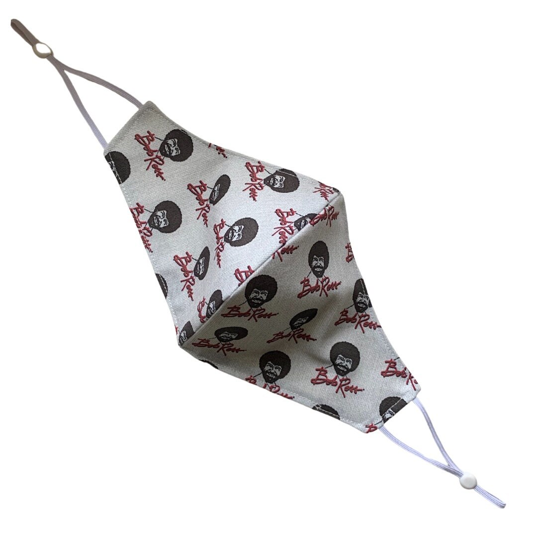 Bob Ross Face Mask for Adults Made From 100% Cotton Fabric - Etsy