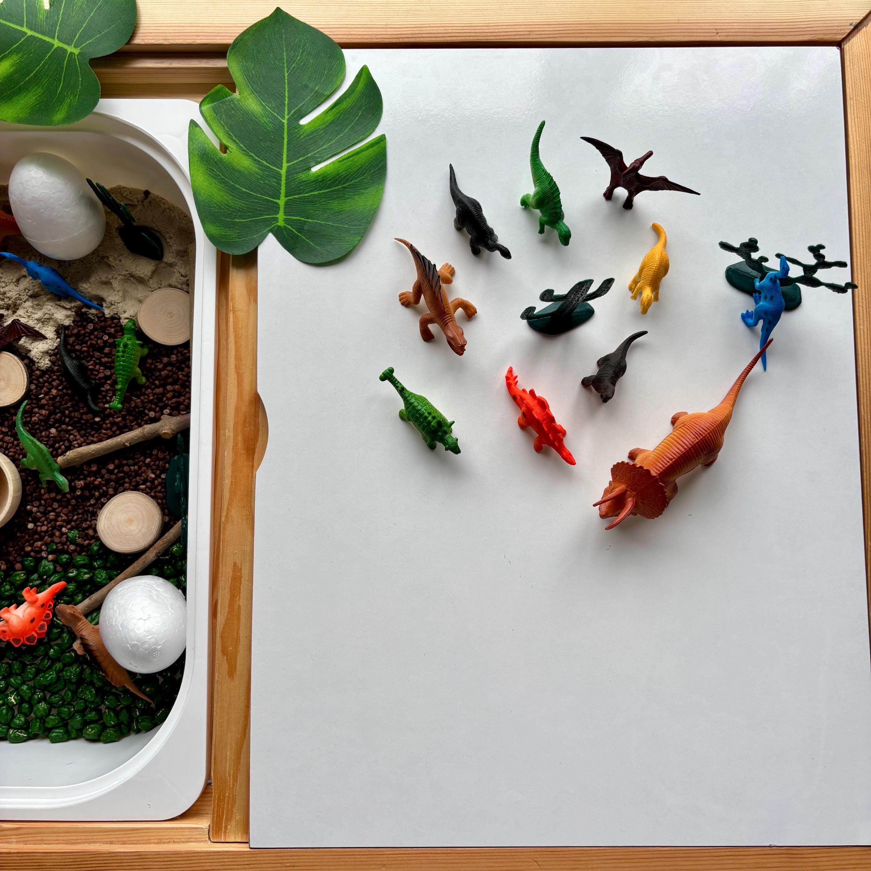 Dinosaur Sensory Play Kit , Montessori-inspired Dinosaur Activity Set ...